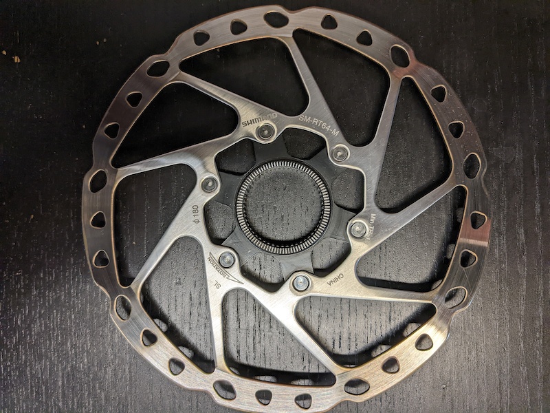 2021 Shimano SM-RT64-M 180mm Centerlock Disc Brake Rotor For Sale
