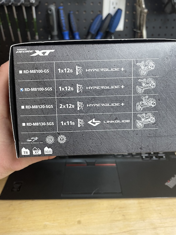 2022 Shimano XT RD-M8100 Rear Derailleur 12spd SGS cage For Sale