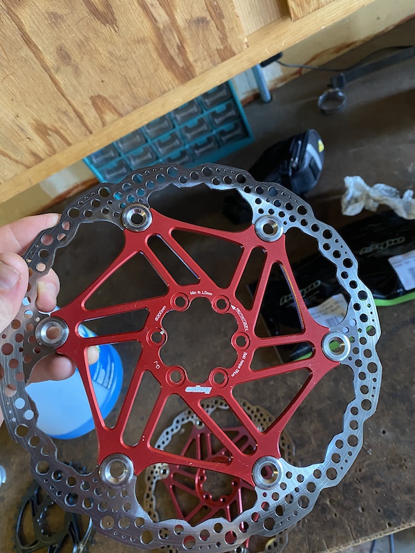 2021 Hope tech 200mm red 6 bolt rotors For Sale
