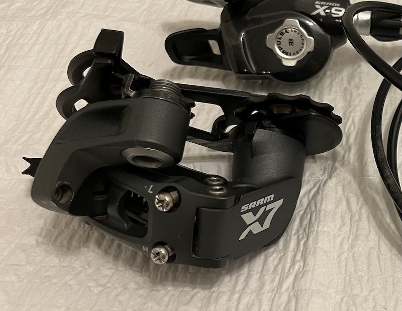 2009 SRAM X-7 Rear Derailleur 9 speed short cage For Sale