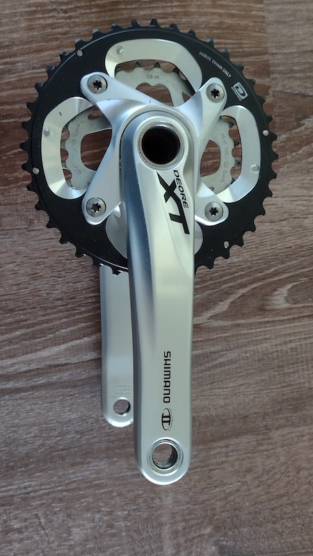 Shimano XT FC-M785 2x10 Crankset 180mm 40/28t Silver For Sale