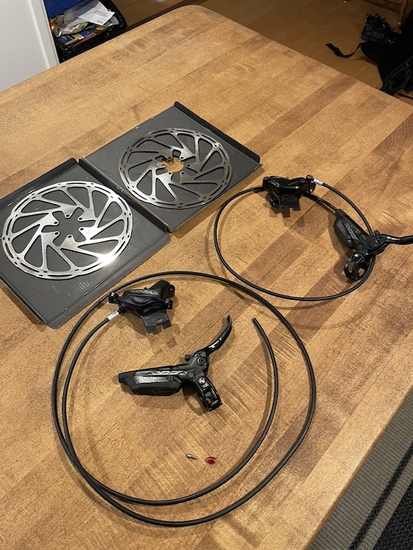 2022 SRAM Code R Front And Rear Brake Set W/ 200mm Rotors For Sale