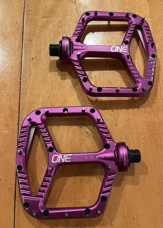 2021 Purple OneUp Aluminum Alloy Flat Pedals For Sale