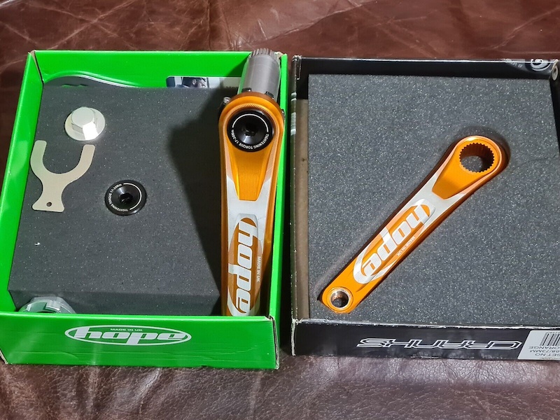 2017 Hope Crank set Spider less Orange 170 mm For Sale