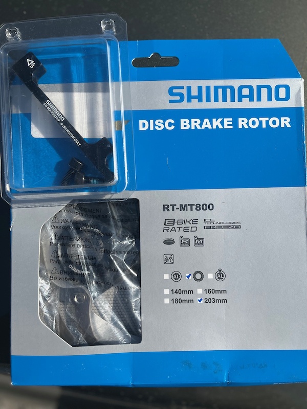 2022 Shimano XT RT-Mt 800 Rotor Center Lock 203 mm For Sale