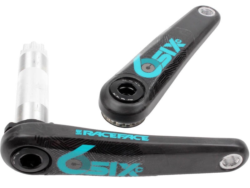 NEW Race Face SixC Cinch Carbon 68/73 Crankarms 175mm For Sale