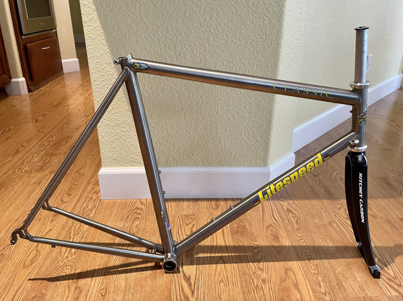 Litespeed Classic Frame and Ritchey Carbon Fiber Fork For Sale
