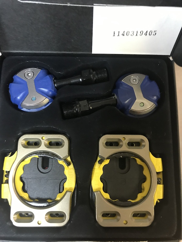 New Speedplay Zero Cro-mo adjustable float pedals Blue For Sale