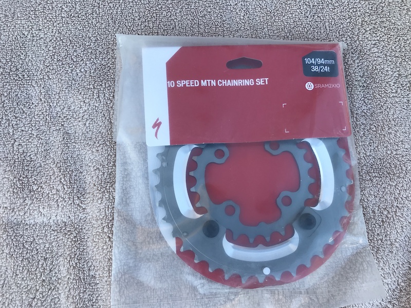 2021 Specialized 10 Speed Mountain Chainrings 38/24 For Sale