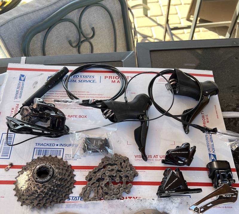 2021 Shimano Dura Ace R9170 Di2 11spd Groupset12 Miles For Sale