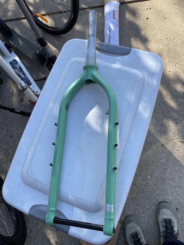 2018 Salsa blackborrow alu fork 150 thru axle. For Sale