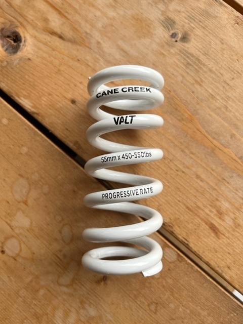 2022 Cane Creek progressive coil spring 55mm x 450-550lbs For Sale