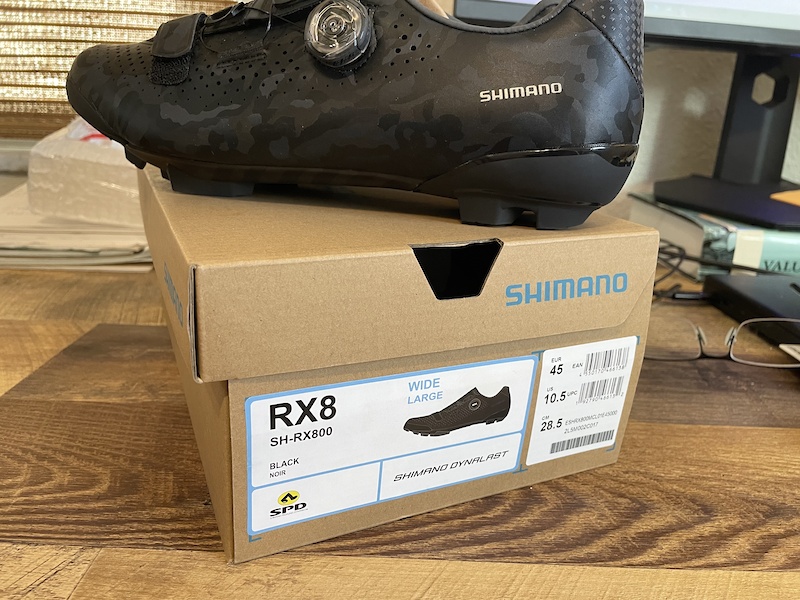 2022 Shimano RX8 Gravel Shoes 45 Wide For Sale