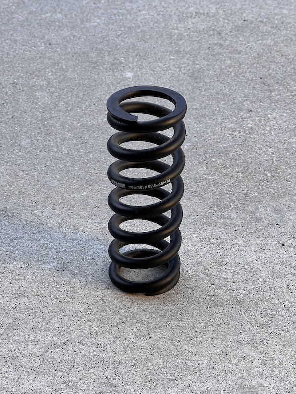 2021 RockShox 450lb Spring: 79(450) x 57.5-65mm, Black For Sale