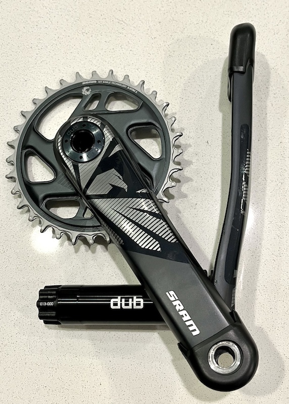 2022 Sram X1 Eagle Carbon Crankset 175 Dub For Sale