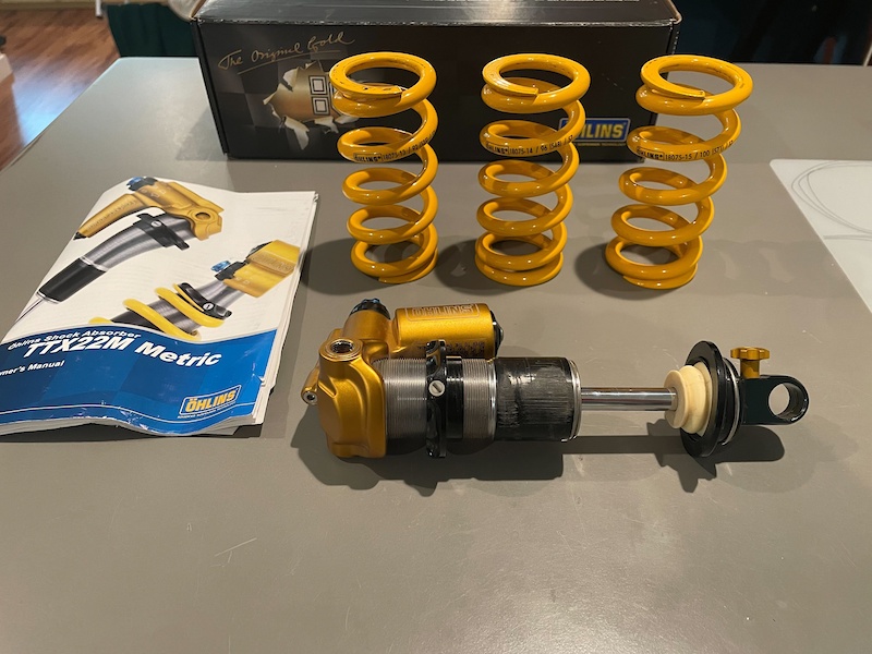 2022 Ohlins TTX22m 185x55, includes 3 springs For Sale