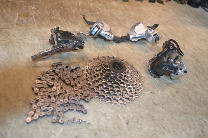 Sram x7 and x9 drivetrain For Sale