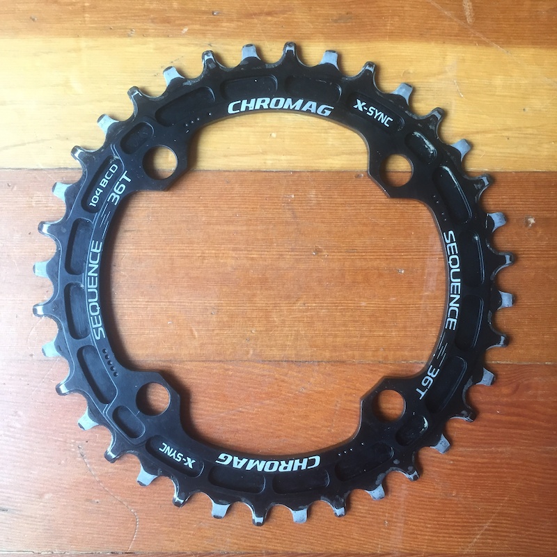 Chromag Sequence X-Sync NW 36T 4 bolt chainring (586) For Sale