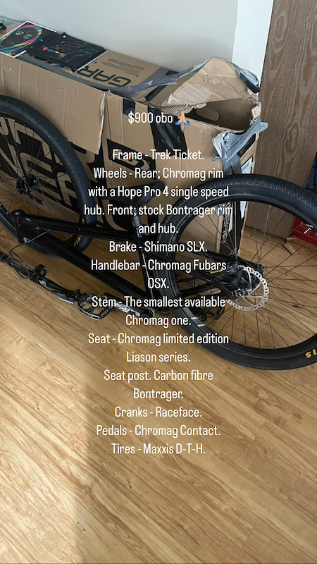 2020 Trek Ticket DJ For Sale