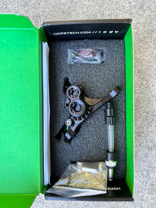 2021 Hope RX4 Front Brake Caliper 160 Kit New In Box Black For Sale