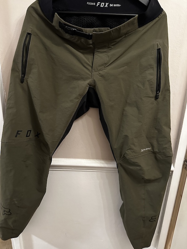 2021 Fox Racing Flexair Pro fire alpha Pant 34 green For Sale