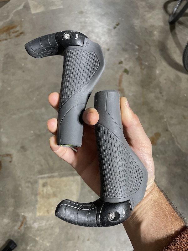 Composite Bar End Grips Ergon GS2-L Grips For Mountain Bikes - Large ...