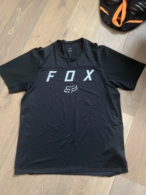 Fox Flexair Short Sleeve MTB Jersey Black (Size L) For Sale