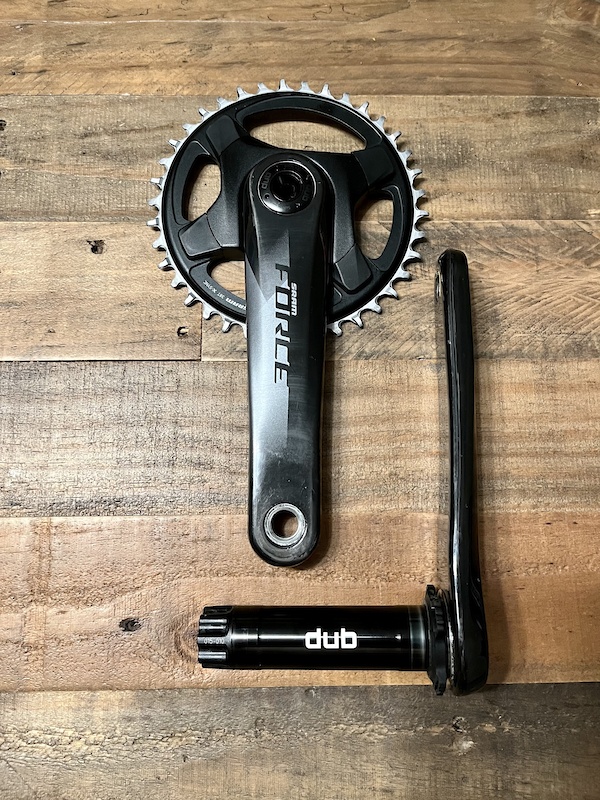 2022 Sram Force Crankset AXS 1x DUB 38T 175mm For Sale