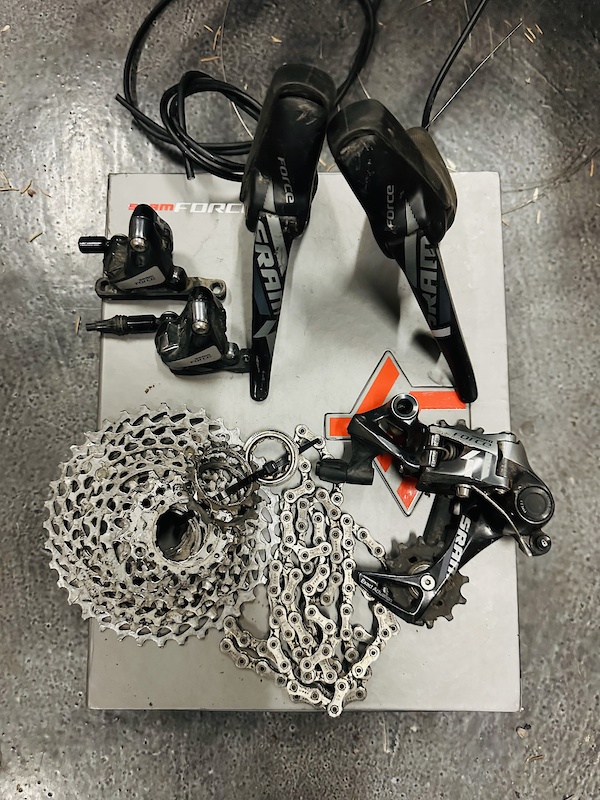 2019 Sram Force CX1 HRD 1x11 Groupset Flatmount 11-36 For Sale