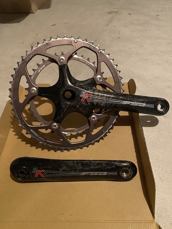 FSA SLK Carbon Crankset with Chainring For Sale