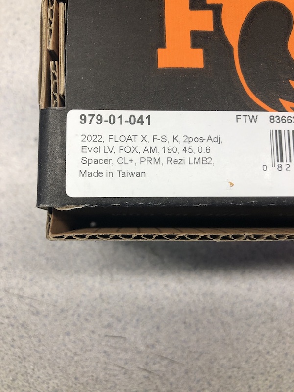 2022 NEW FOX FLOAT X - 190X45 For Sale