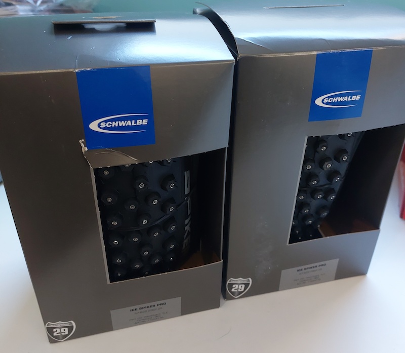 2022 Pair of Brand New Schwalbe Ice Spiker Tires 29x2.25 For Sale