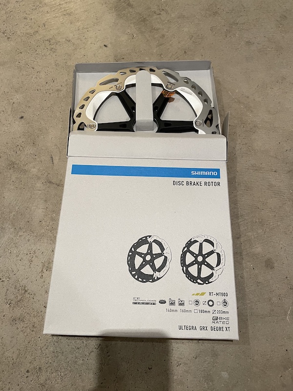 2022 Shimano XT RT-MT800 Rotor Center Lock 203mm New For Sale