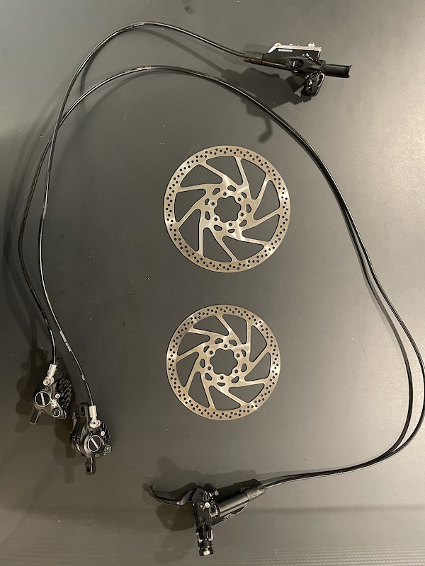 2012 Shimano XT M785 brakes with Shimano SM-RT75 rotors For Sale