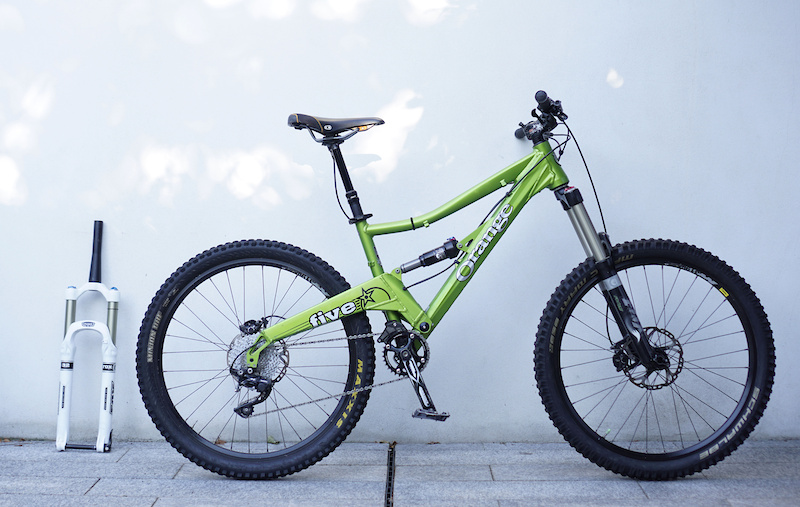 2013 Orange 5 Pro with 140mm & 160mm Front Forks For Sale