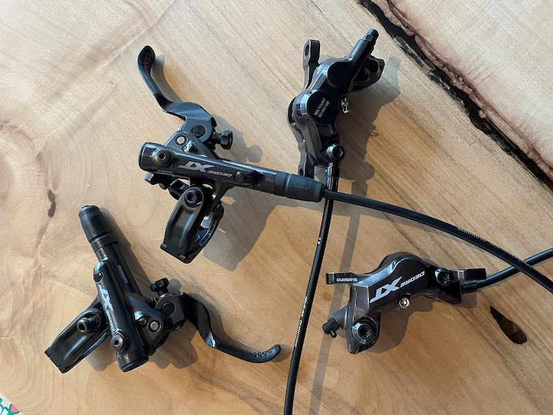 2022 Shimano XT M8120 4 Piston Brakes + Rotors For Sale