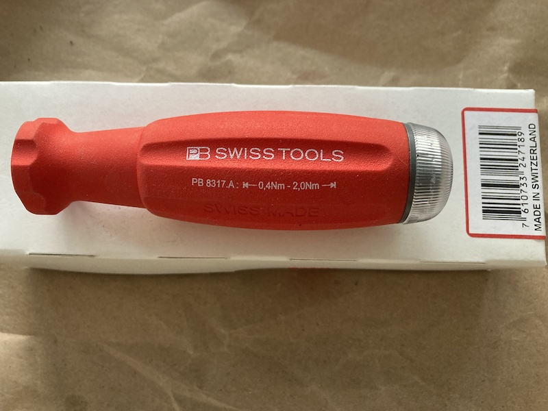 2022 PB Swiss MecaTorque Torque Screwdriver Set w Blades For Sale