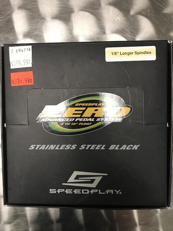 NEW Speedplay Zero Stainless long axle pedals For Sale