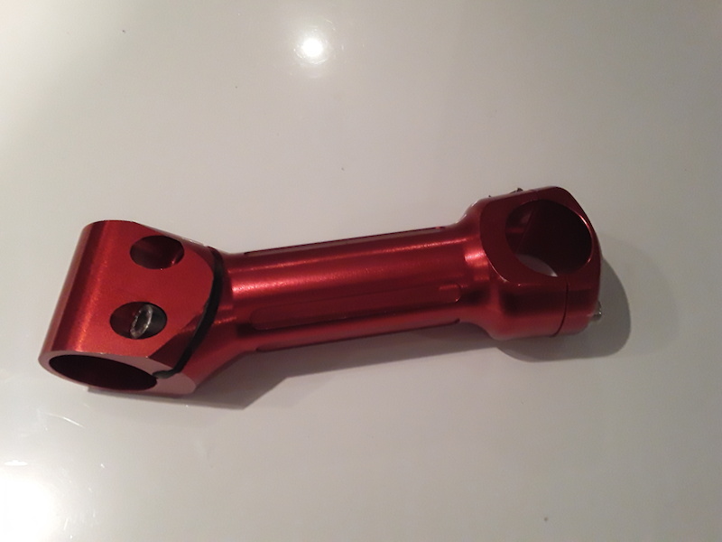 NOS 1996 QRANC CNC Stem Red Anodized SHIPPED For Sale