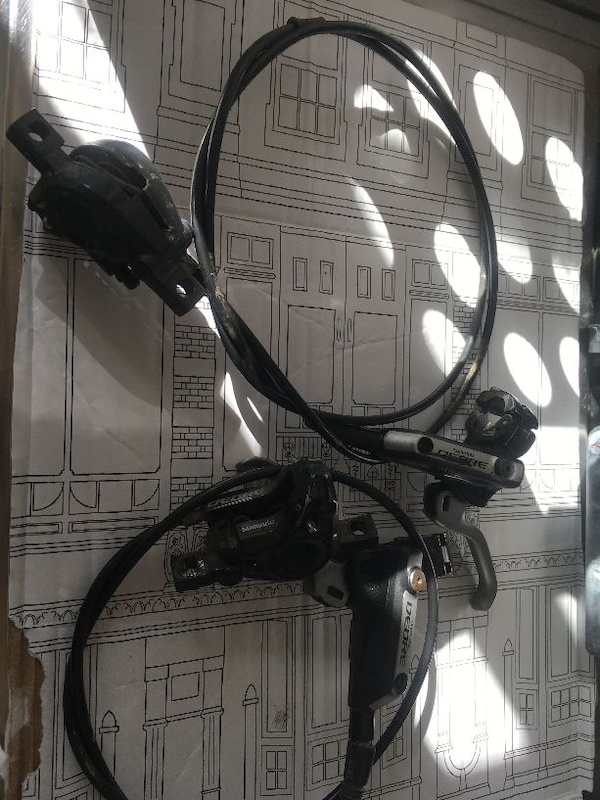 Shimano Deore BR-M596 Disc Breakset & Pads For Sale