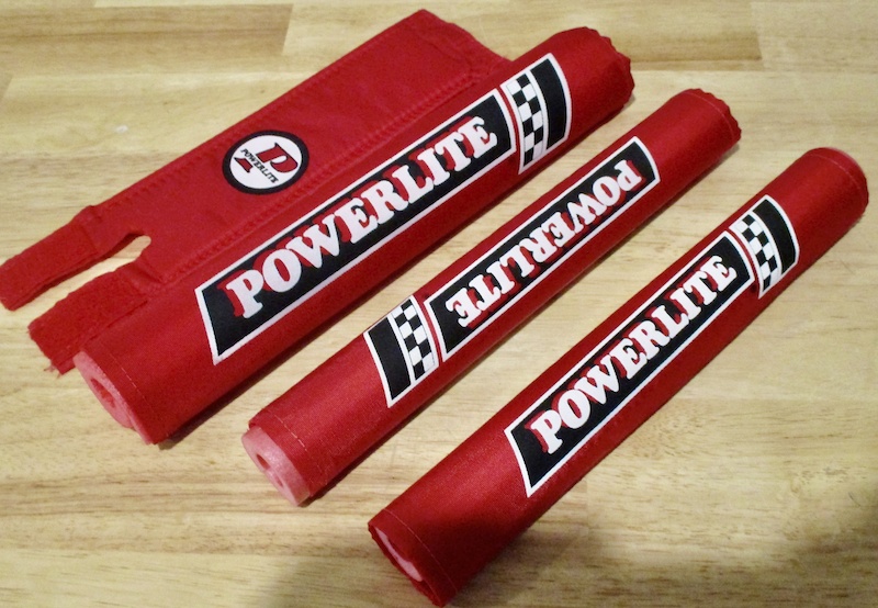 nos oldschool 1983 Flite made Powerlite bmx pad set For Sale