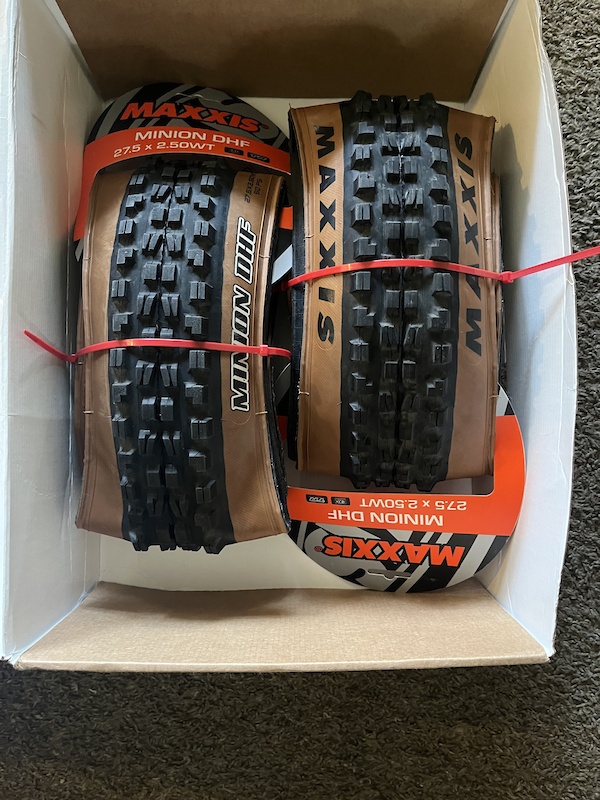2022 Maxxis Minion DHF 27.5 x 2.5 mtb tires pair For Sale