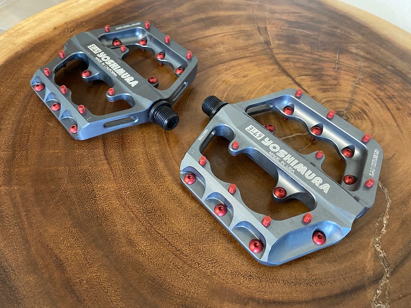 2022 Yoshimura Chilao Pedals - Pewter/Red For Sale