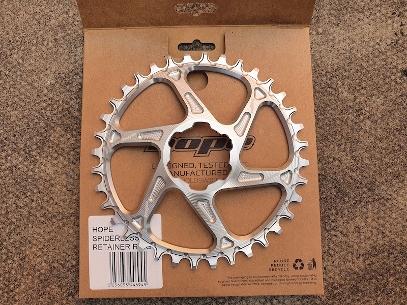 2023 Hope 36t Spiderless silver Chainring For Sale