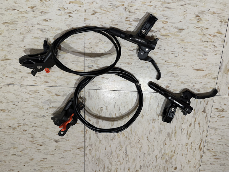 2022 Shimano Deore BR-M6120 Disc Brake Set (Front and Rear) For Sale
