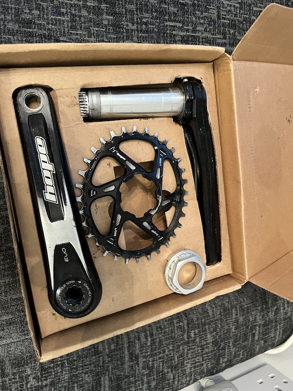 2021 Hope 175mm Evo Crank Set + Installation Tool For Sale