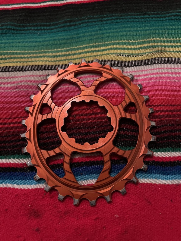 2022 5DEV 30tooth oval orange chainring For Sale