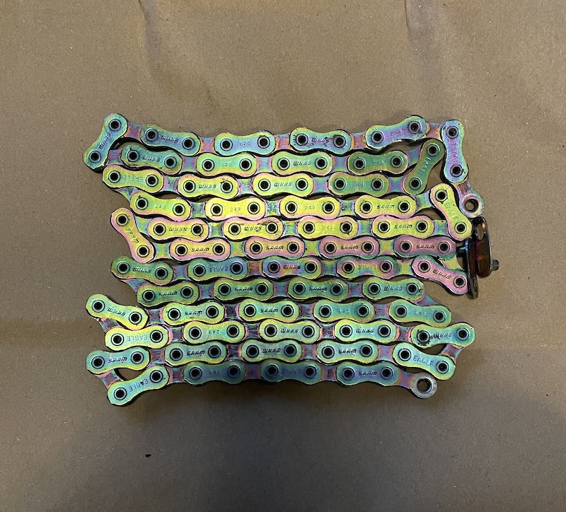 2022 SRAM XX1 Eagle Chain - Oil Slick - Free Shipping For Sale