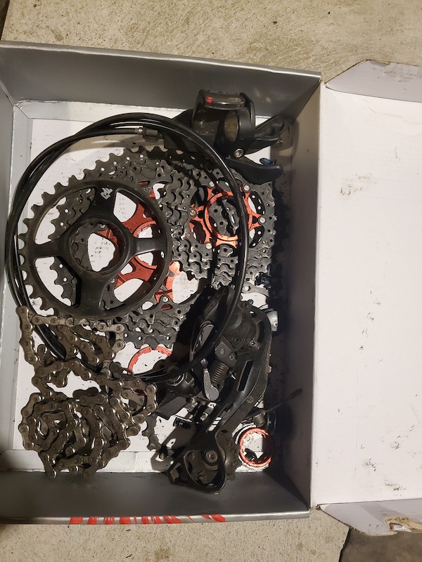 Shimano 10 speed wide range group For Sale