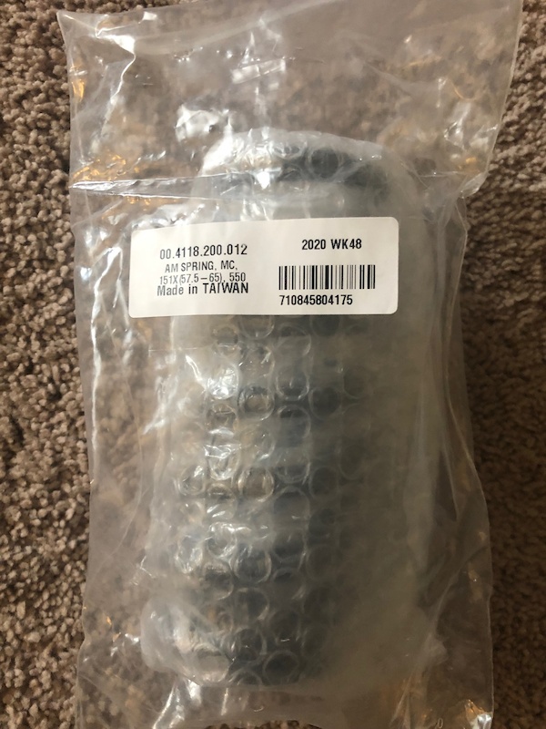RockShox Coil Springs - 151mm, 57.5-65mm 550lb For Sale